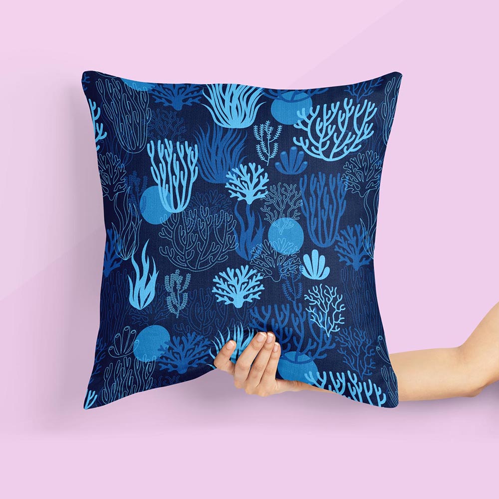 Blue Hole Cushion Cover – Square Trends