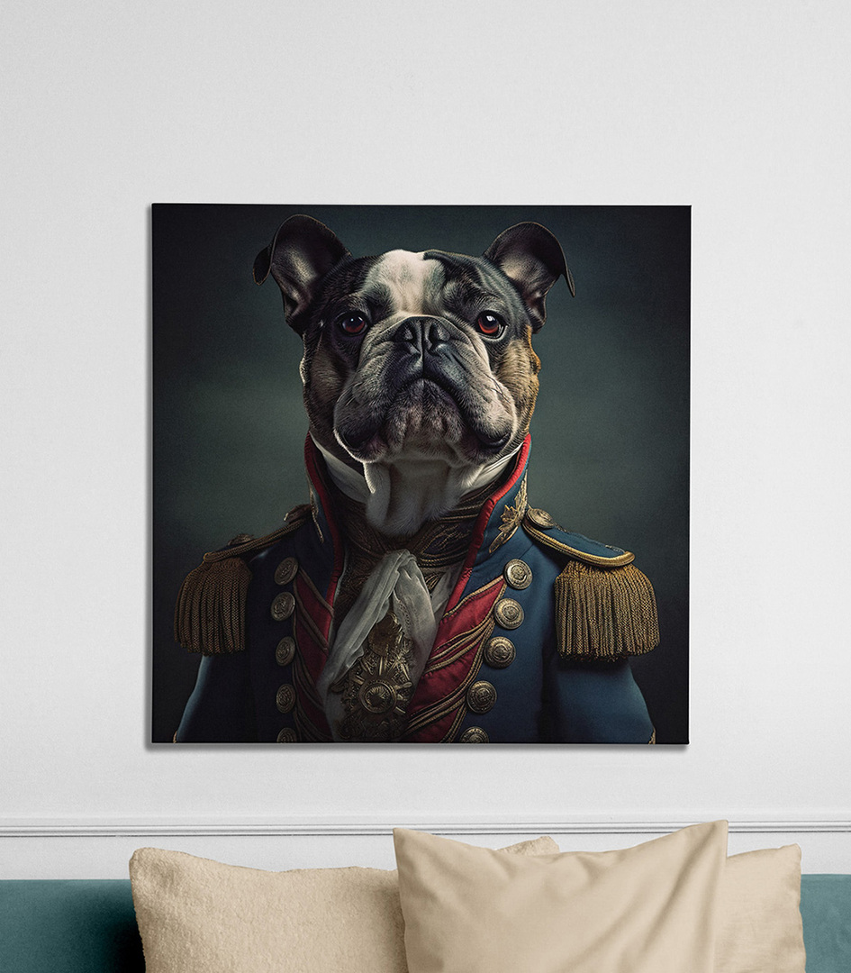 Dressed Animals 4 Artwork Canvas – Square Trends