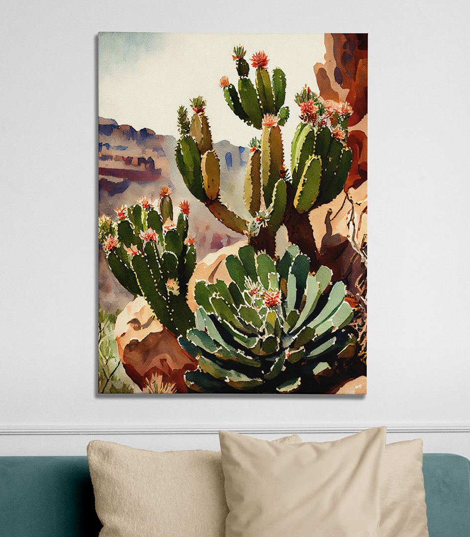 Grand Canyon V1 Artwork Canvas 5 – Square Trends