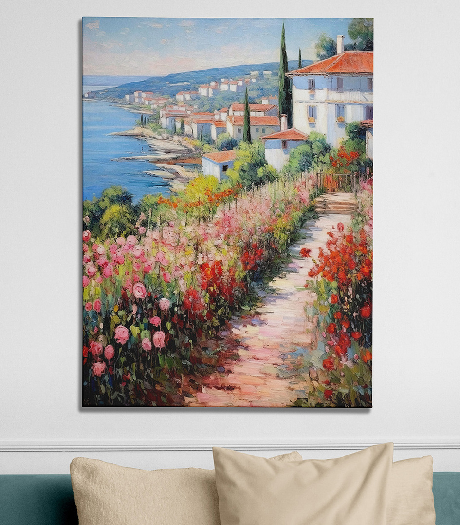 Seascape V1 Artwork Canvas 6 – Square Trends